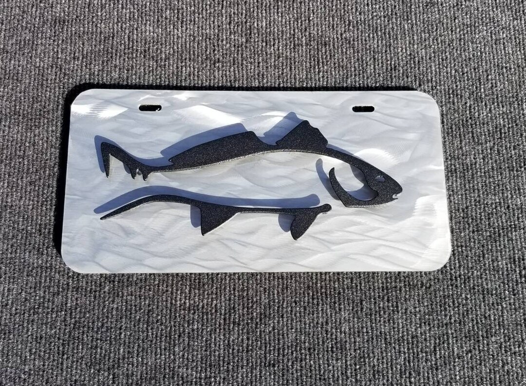Redfish License Plate, Steel Fisherman Gift - Etsy