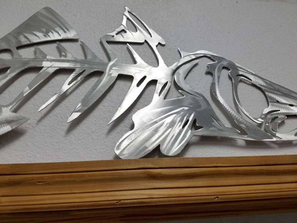 Snook Wall Art, Snook Skeleton Hanging, Aluminum Metal Art, Metal Snook ...