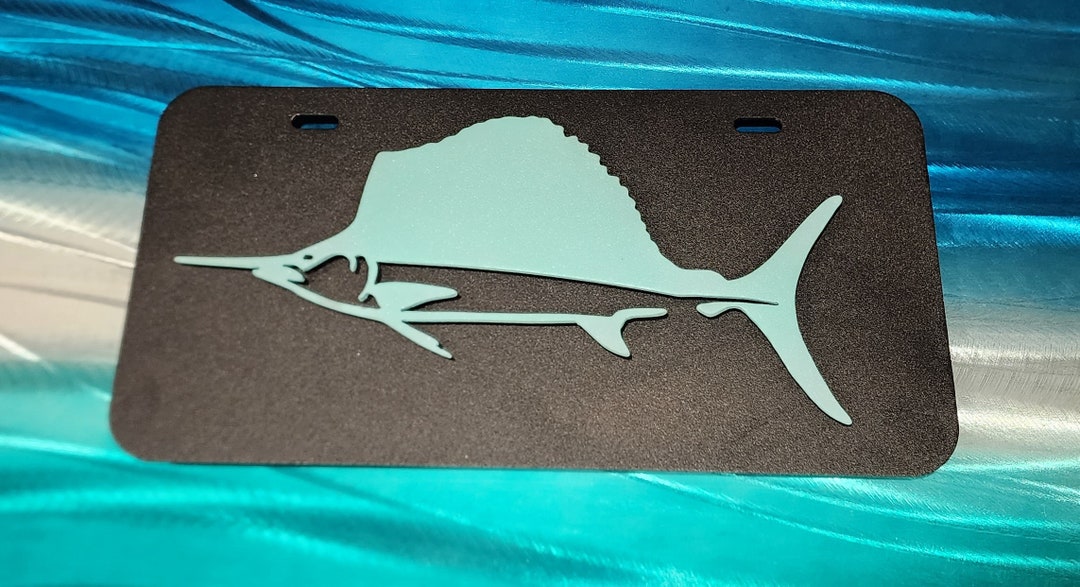 Sailfish Front License Plate, Sailfish Plate, Front Fish License Plate ...