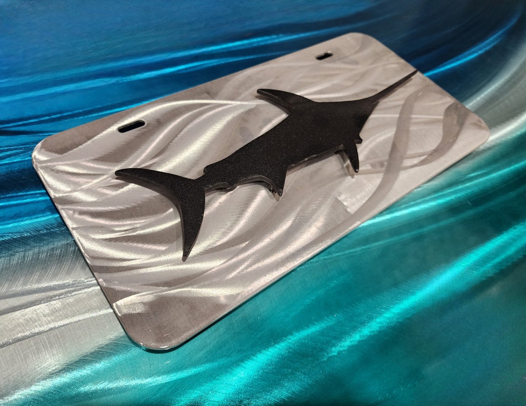 Marlin or Swordfish Front License Plate, Bill Fish License Plate ...