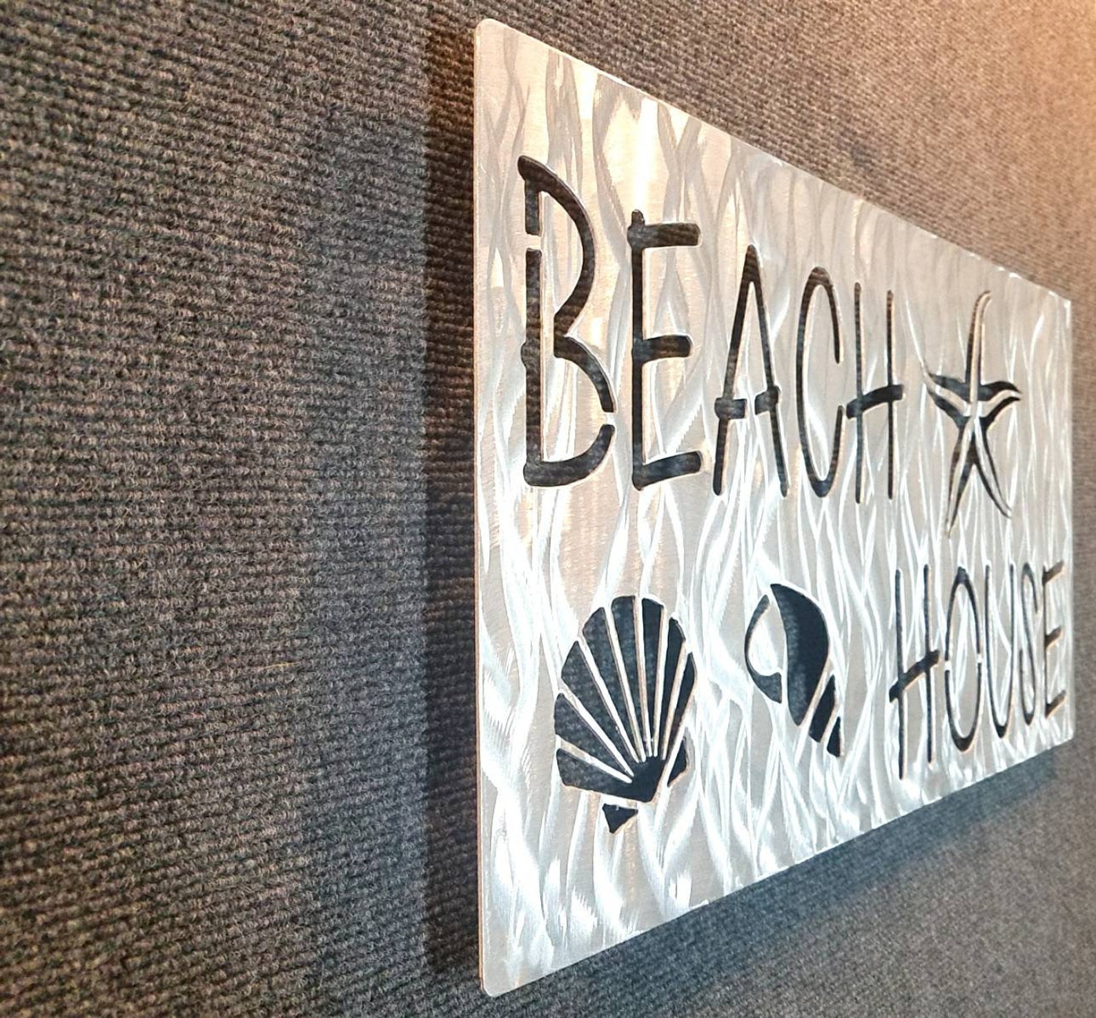 Beach House Sign, Beach Decor, Beach Sign, Beach House Decor, Metal Art ...