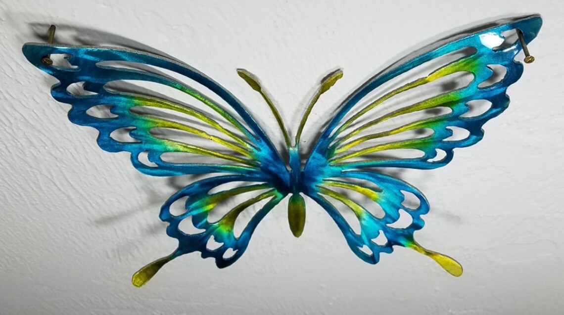 Metal Butterfly Wall Art, Butterfly Decor, Butterfly Garden, Butterfly ...