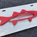 Redfish or Red Drum Front License Plate for Fisherman or Gift for Dad ...