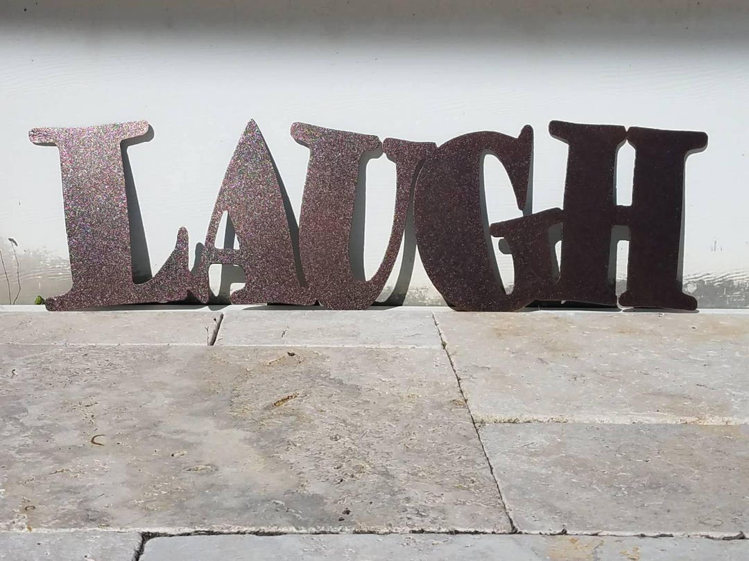 Metal Laugh Sign - Metal Letters - Metal Wall Art - Live Laugh Love ...
