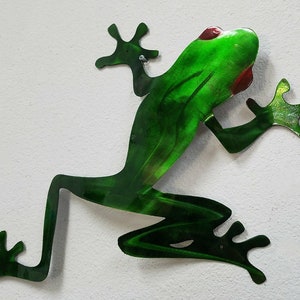 Stainless Steel Tree Frog Rainforest Wall Art, Tree Frog Metal Art ...