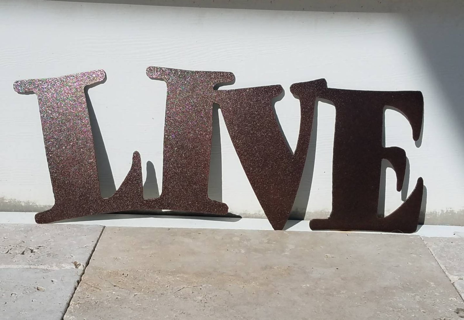 Metal Laugh Sign Metal Letters Metal Wall Art Live Laugh - Etsy