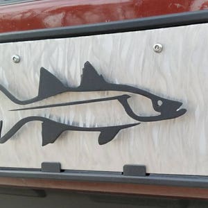 Snook Front License Plate, License Plate Art, License Plate Fisherman ...