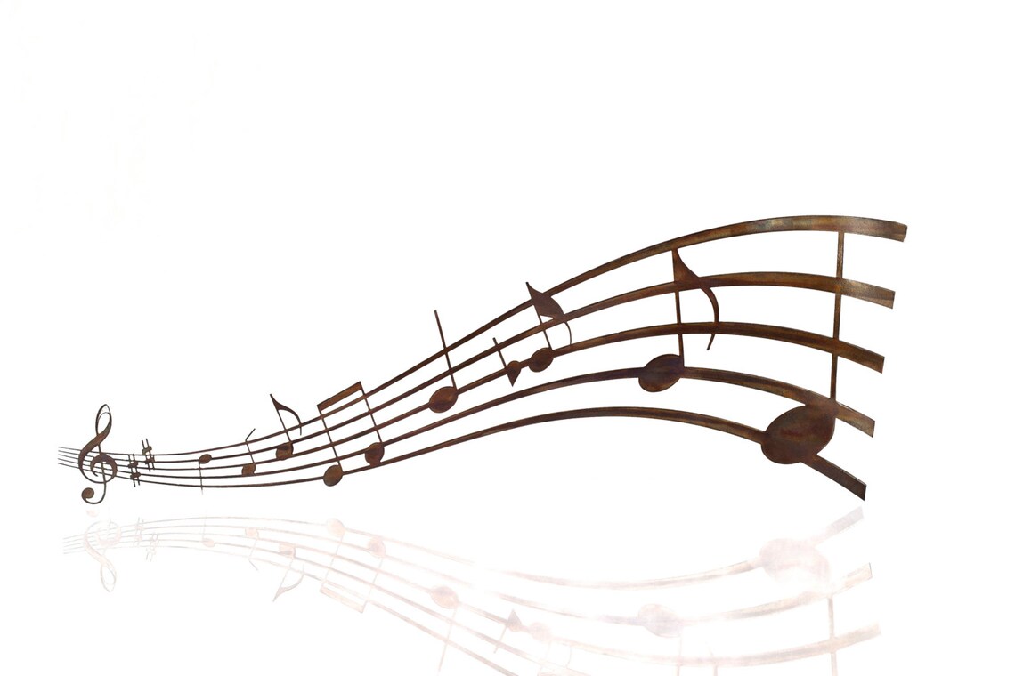 Music Notes Metal Wall Art, Musical Art, Music Lover, Treble Clef ...
