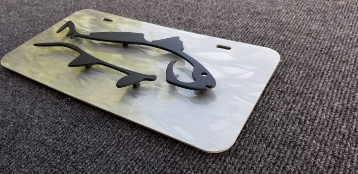 Redfish License Plate, Steel Fisherman Gift - Etsy