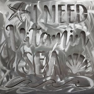 Vitamin Sea Sign/ Metal Vitamin Sea Sign/ Vitamin Sea Wall Art Metal ...