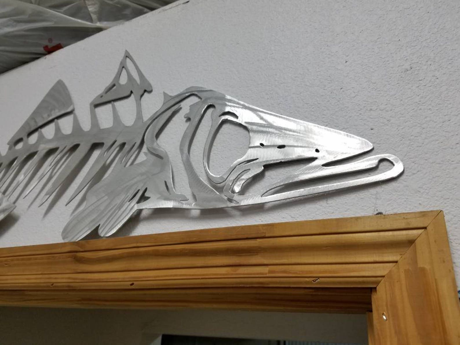 Snook Wall Art, Snook Skeleton Hanging, Aluminum Metal Art, Metal Snook ...