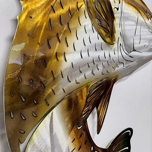 Redfish or Red Drum Aluminum Wall Art, Gift for Dad or Fisherman ...