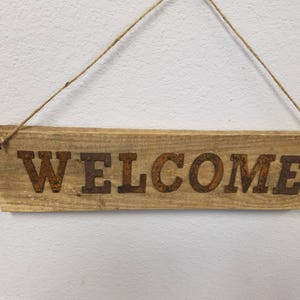 Rustic Welcome Sign, Rustic Welcome Sign Porch, Vintage Welcome Sign ...