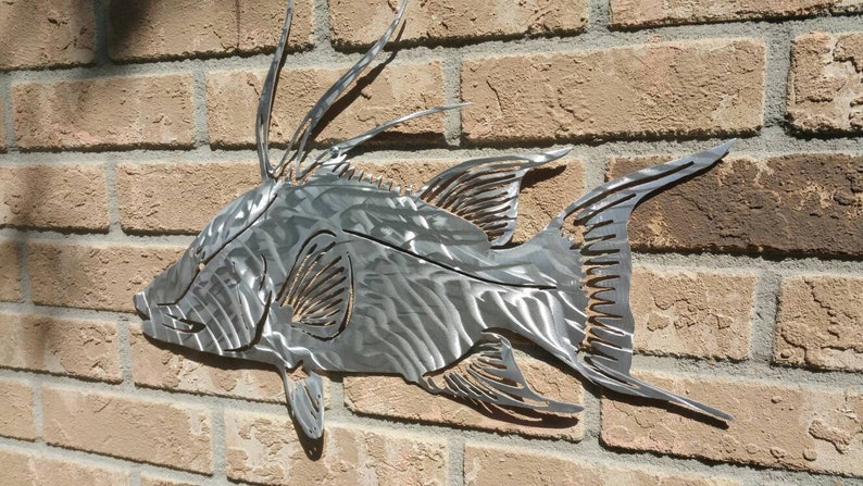 Hogfish in Aluminum, Plasma Cut, Hand Shaped - Etsy