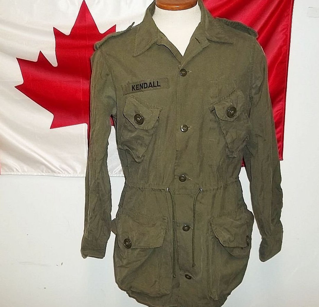 Canadian Army Shirt Field Military Light Jacket BDU OG 107 Color Size ...