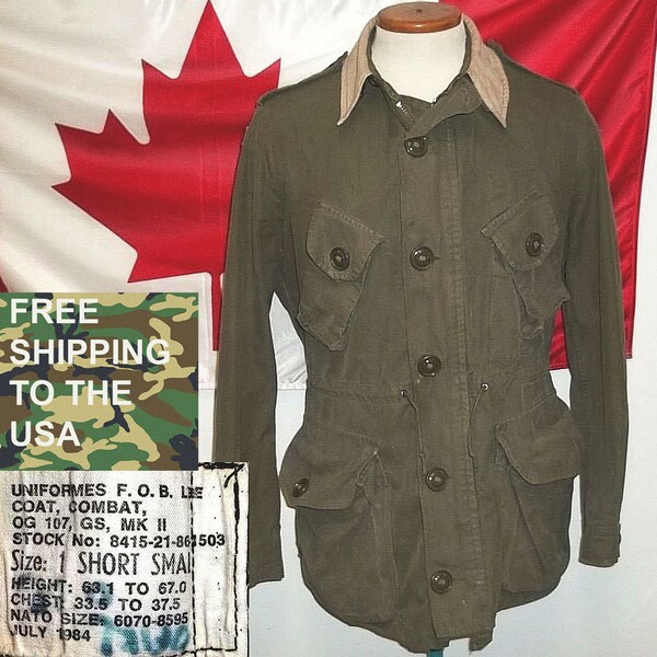 Canadian Army Jacket - Etsy