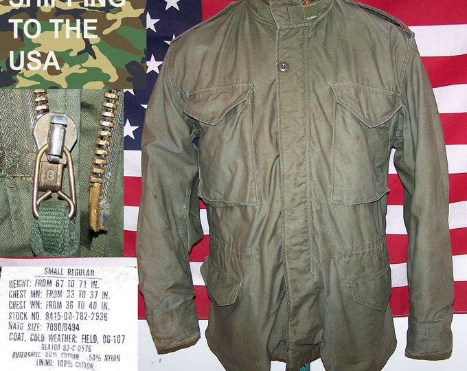 Vintage M65 Field Jacket: so Sew Styles Olive Drab, Small Regular - Etsy