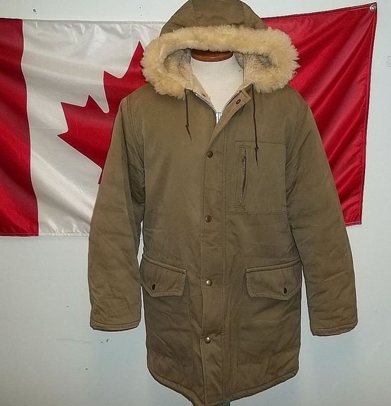 Canadian Sears work jacket logger parka coat pile qui… - Gem