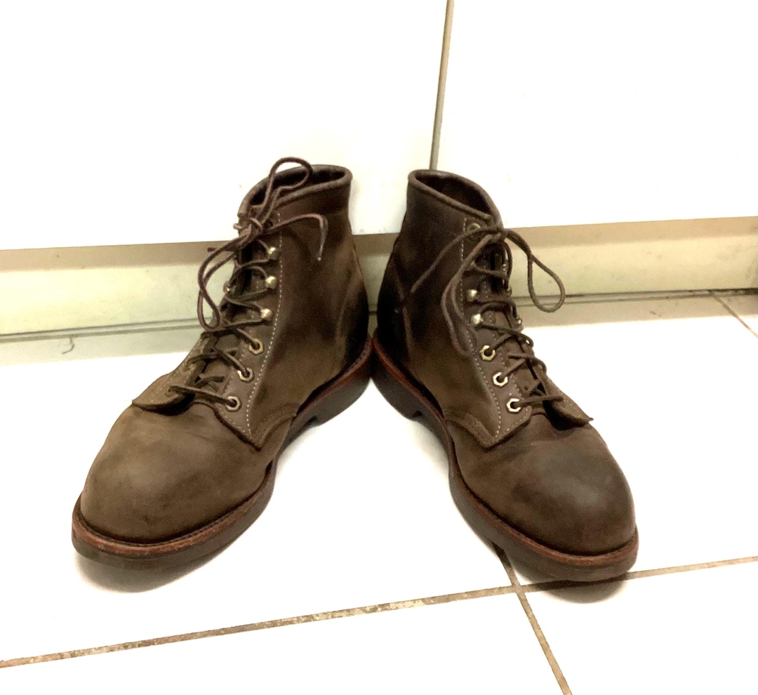 Chippewa Work Boots Safety Steel Toes Model 20066 Brown Men’s 8 EE - Etsy