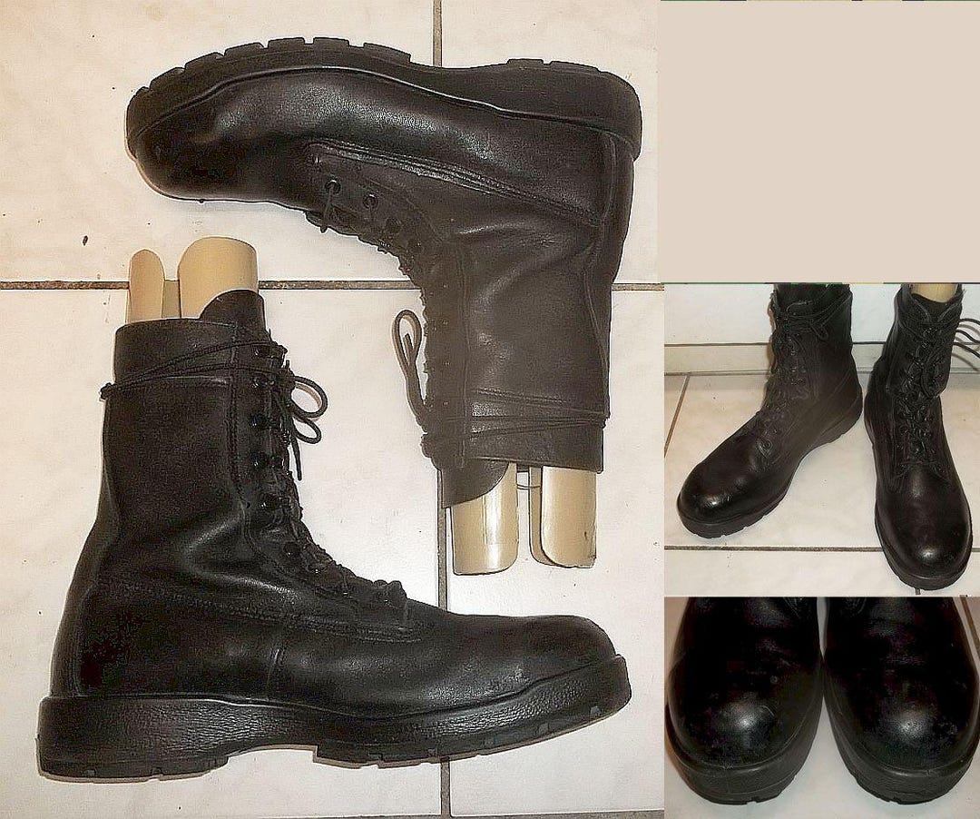Belleville 360ST Army Work Boots: Black Leather Steel Toe, US Men's 11 ...