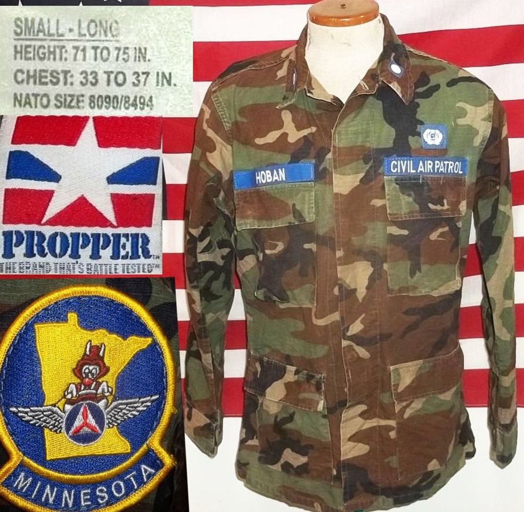 US Civil Air Patrol Field Shirt US Army Bdu Woodland Camo Minnesota ...