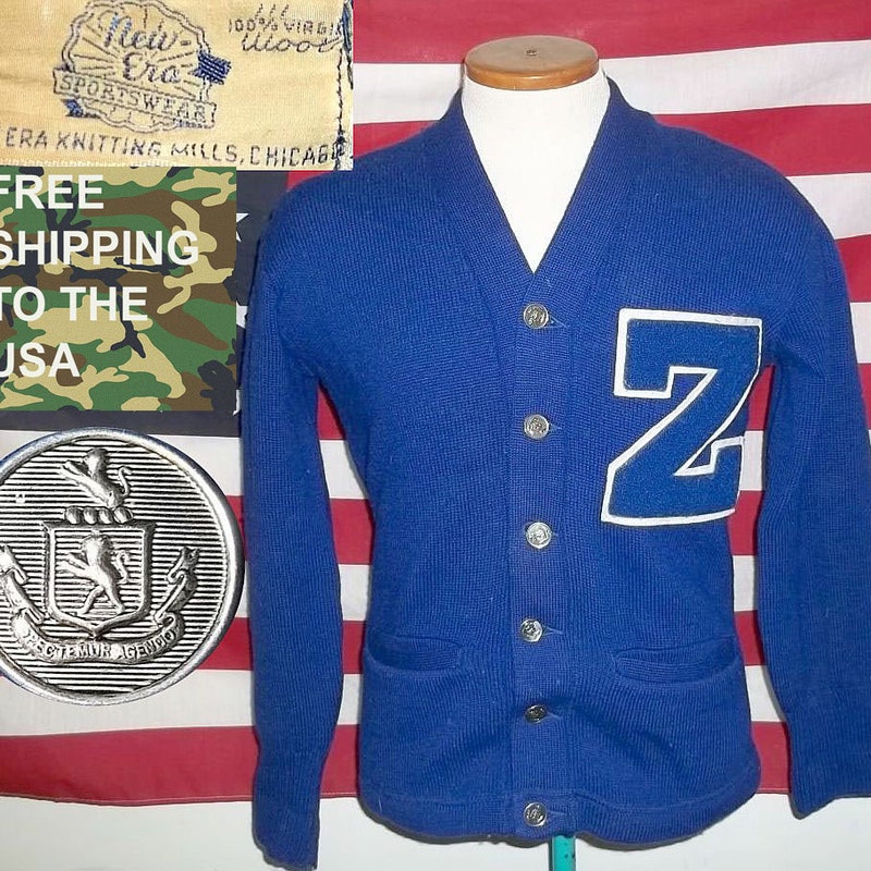 Letterman Sweater - Etsy