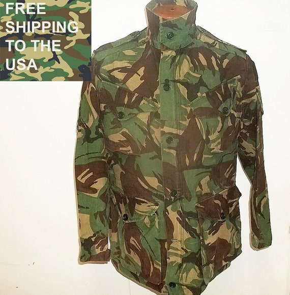 British Army smock field jacket woodland DPM camo med… - Gem