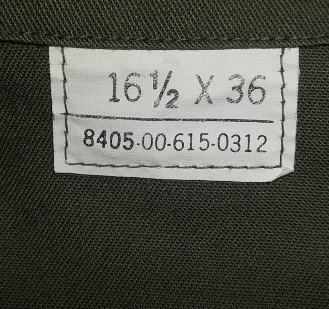 Vintage USAF Field Shirt OG-507: Patched Military Collectible (16 1/2 X ...