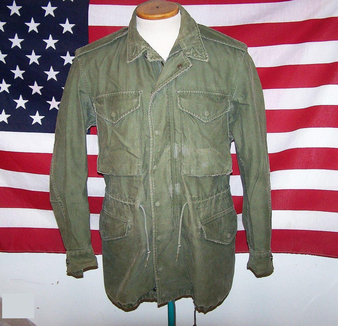 Vintage M51 US Army Field Jacket OG-107 - Crown Zipper, Small Regular ...