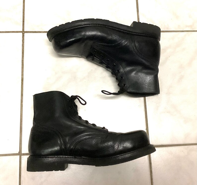 Canadian Army Parade Boots Boulet Black Leather Military Size 270 -114 ...