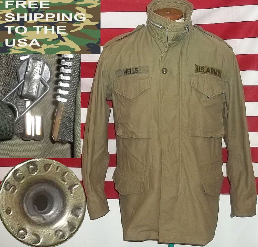 M65 Field Jacket US Army Tropic Lightning Division OG-107 Color Small ...
