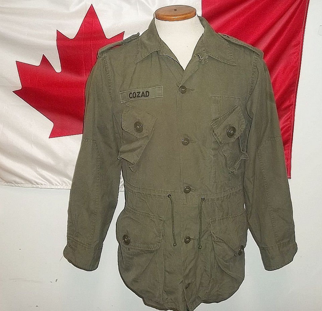 Canadian Army Shirt Field Military Light Jacket BDU OG 107 Color Size ...