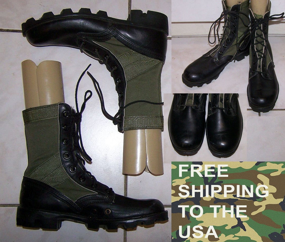 Mcrae Jungle Boots Womens Vietnam War US Army With Panama Soles Black ...