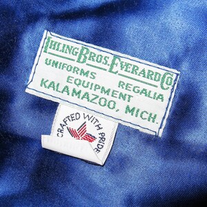 Vintage MASONIC Apron, White Leather With Blue Fringe Term, Embroidered ...