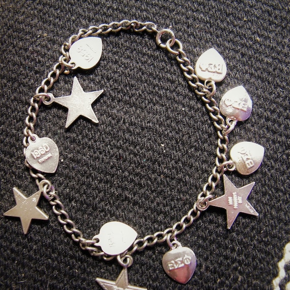 Vintage 11 Charm gold filled and Sterling BETA SIGMA … - Gem