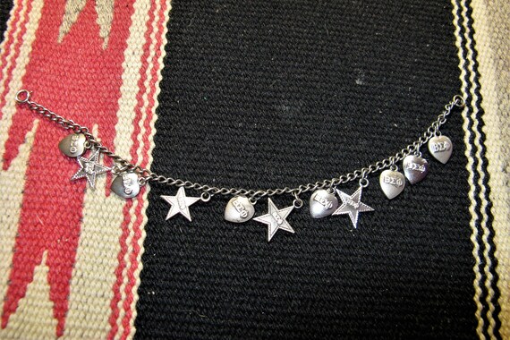 Vintage 11 Charm gold filled and Sterling BETA SIGMA … - Gem