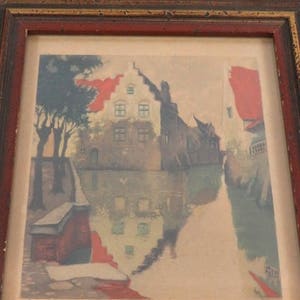 Antique Etchings, Listed Artist, Julien Celos (belgian, 1884-1953 ...