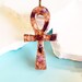 Rose Quartz & Amethyst Ankh Orgonite® Pendant Egyptian - Etsy