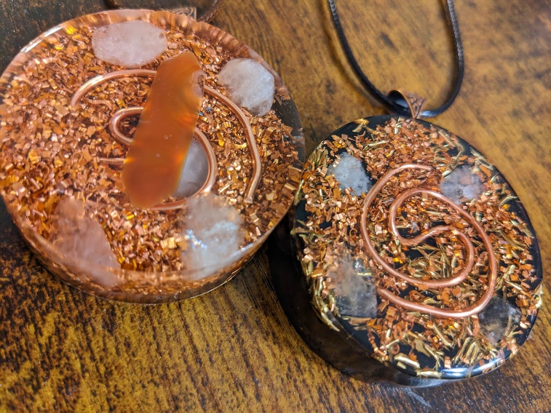 Lost Cubit Coil Orgonite Pendants - 5G Block - 5G Pendant - Etsy