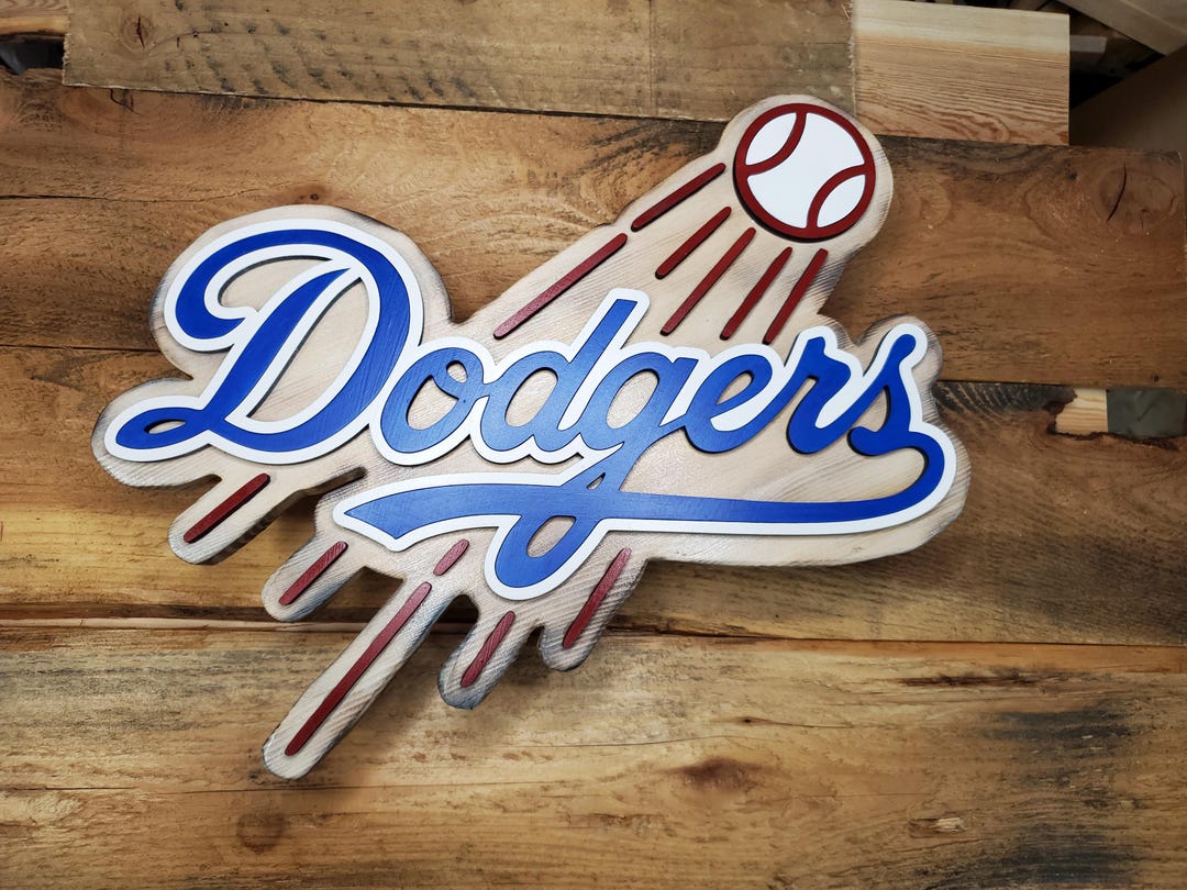 Handmade LA Dodgers Inspired Wood Sign - Etsy