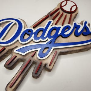 Handmade LA Dodgers Inspired Wood Sign - Etsy