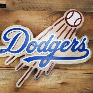 Handmade LA Dodgers Inspired Wood Sign - Etsy