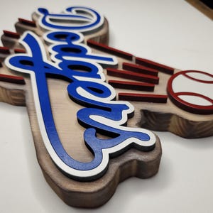 Handmade LA Dodgers Inspired Wood Sign - Etsy