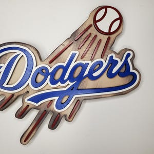 Handmade LA Dodgers Inspired Wood Sign - Etsy