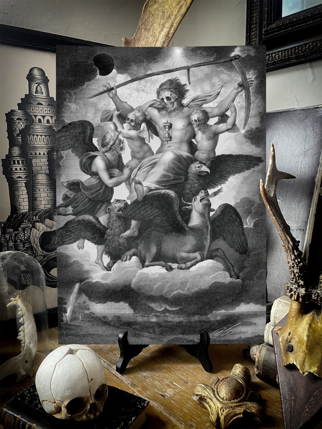 Domine Rex Mortis, Stampe Da Incorniciare, Illustrazione Fine Art ...