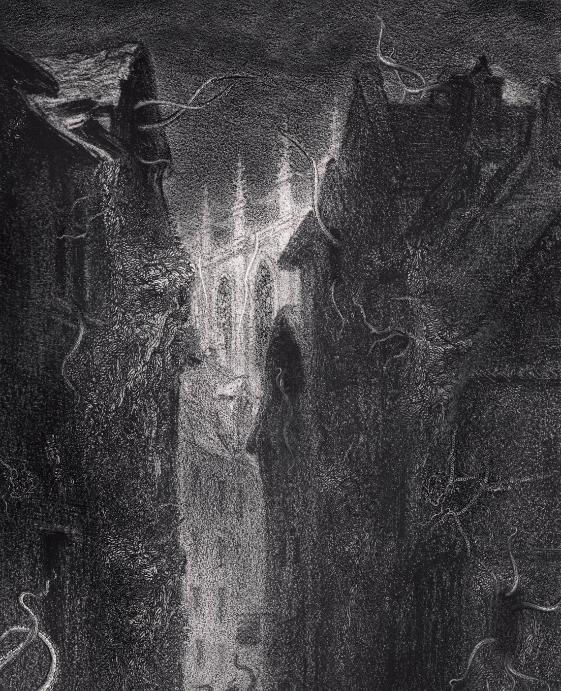 When Darkness Consumes, Fine Art Matte Paper on Textured Aged Quality ...