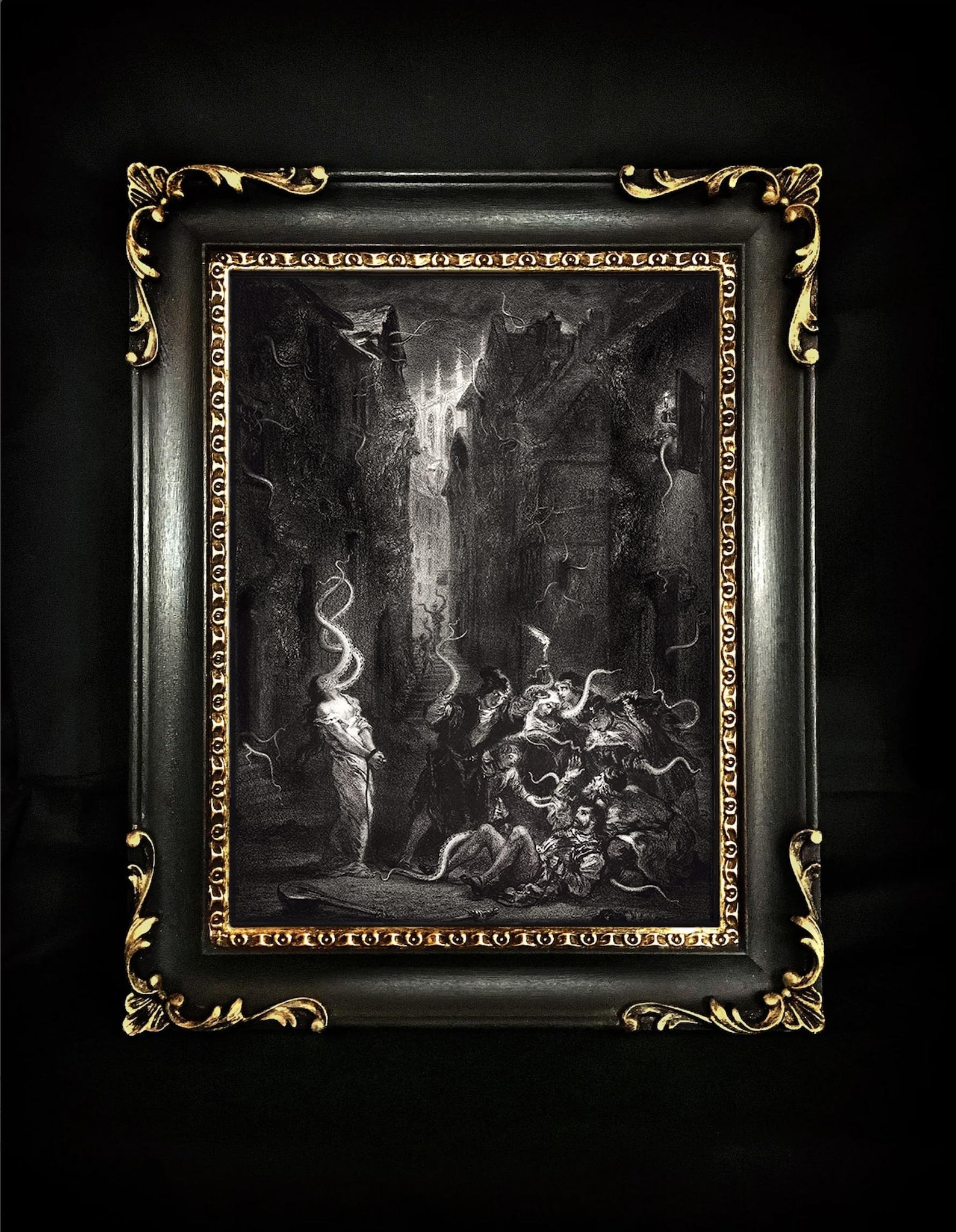 When Darkness Consumes, Handmade Frame, Complete With Prints, Glass and ...
