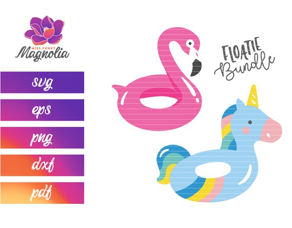 Summer Float Bundle Svg Dxf Eps Png Files for Cricut and - Etsy