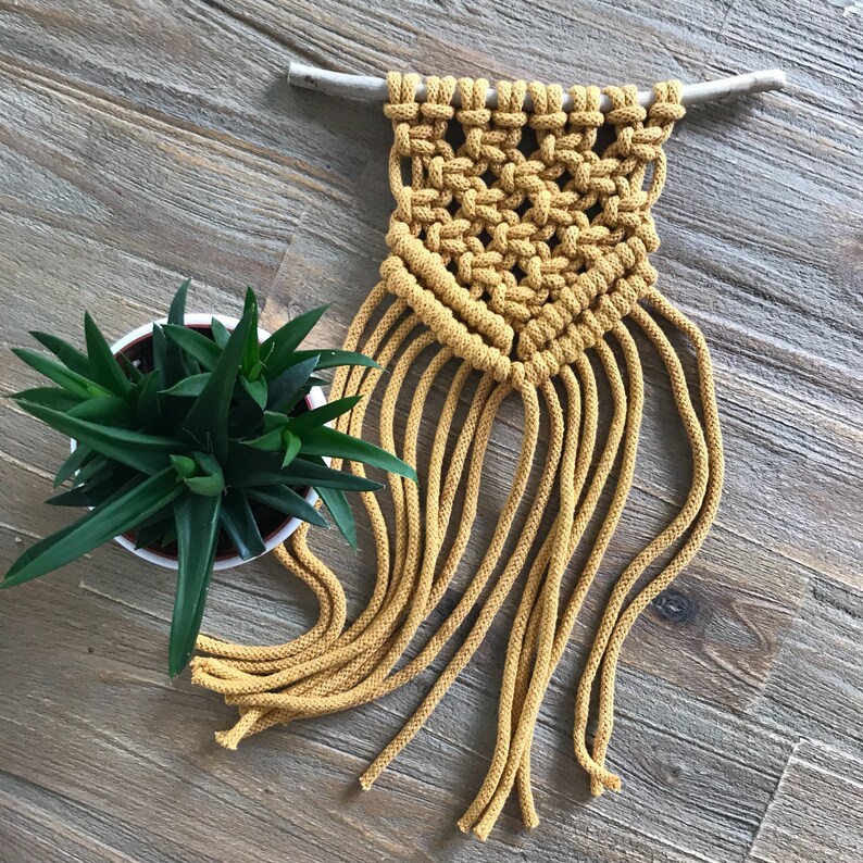 Mini Macrame Wall Hanging // Wall Decor - Etsy
