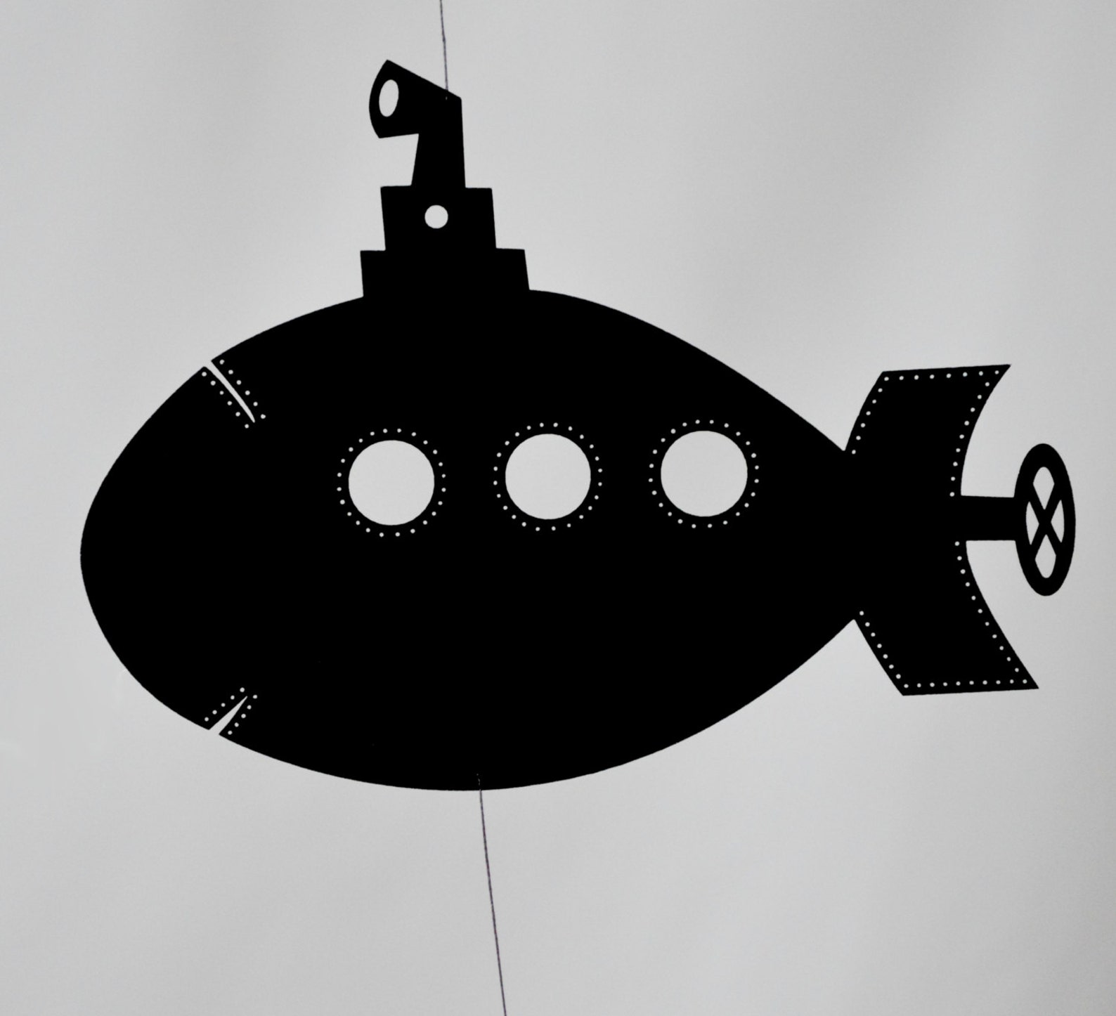 Bunny, Fish and Submarine Hanging Mobile - Etsy